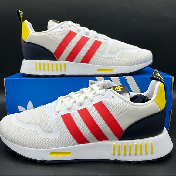 adidas | Shoes | Adidas Multix White Red Yellow Black Running Sneakers ...